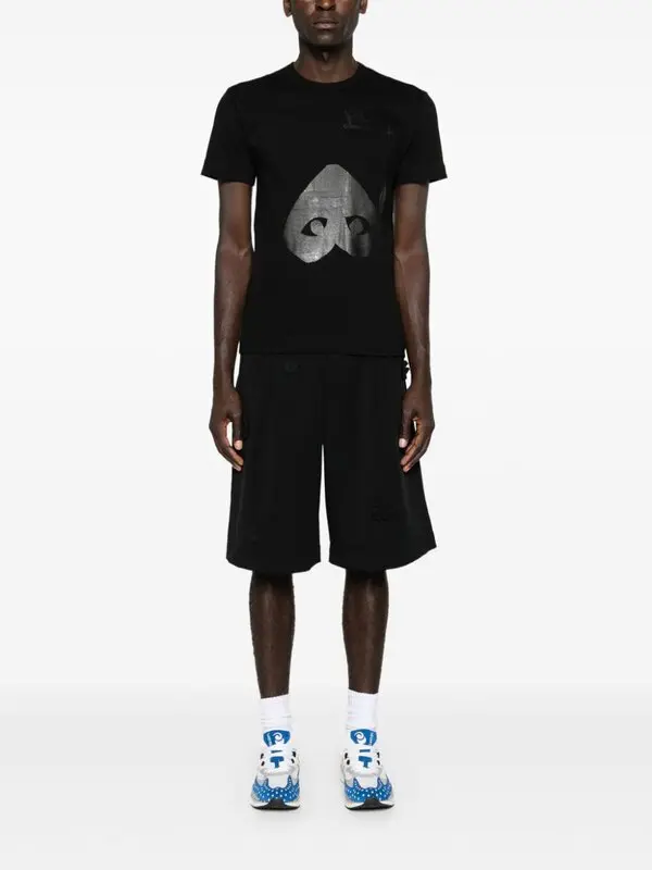 Play Comme Des Garcon Logo-print Cotton T-shirt