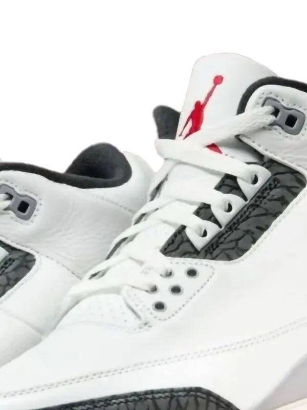 JORDAN Air 3 Cement Grey Sneakers - White