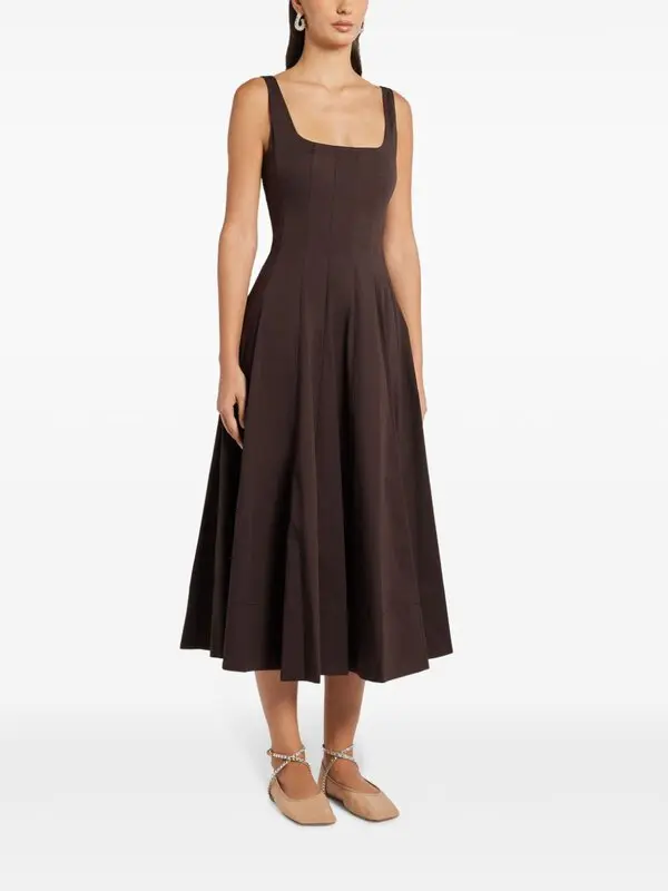 Staud Wells Midi Dress
