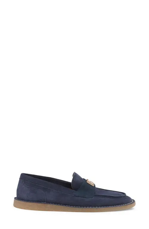 Dolce & Gabbana Logo Suede Loafer