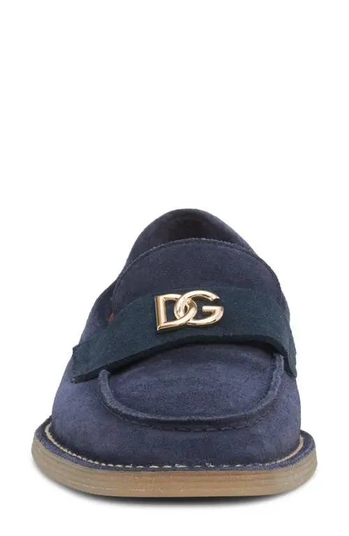 Dolce & Gabbana Logo Suede Loafer