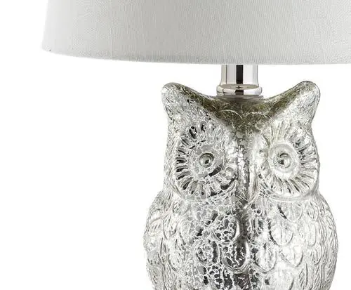 JONATHAN Y Night Glass/crystal Led Table Lamp