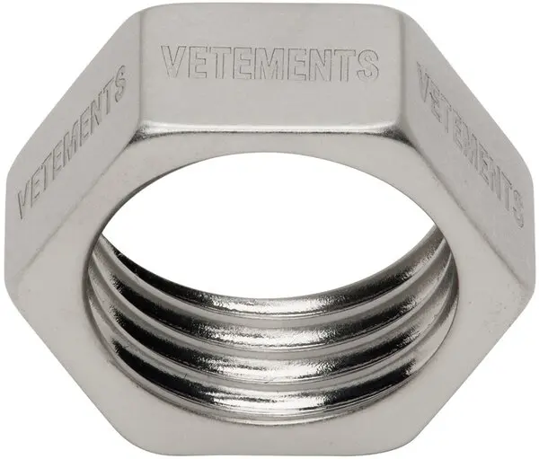 VETEMENTS ヴェトモン ナットリング Nut Ring シルバー 31606504~