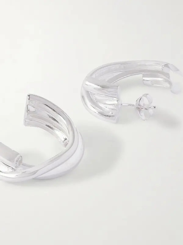 Completedworks Recycled & Cubic Zirconia Hoop Earrings