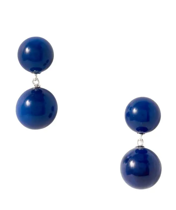 Lié Studio The Hannah Sterling Silver Jade Dangle Earrings - Blue