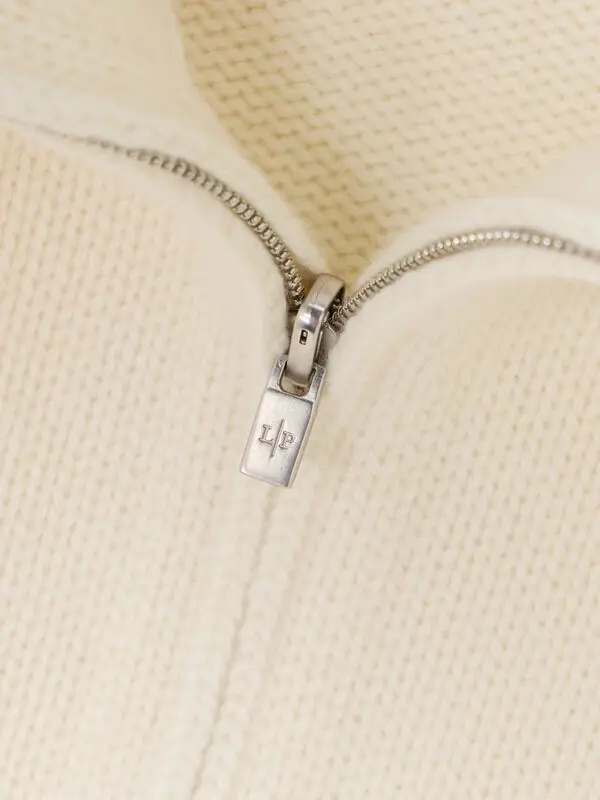Loro Piana Cashmere Half-zip Pullover - Cream