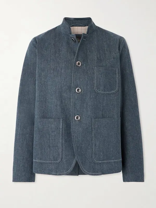 Loro Piana Mini Spagna Denim Jacket - Blue