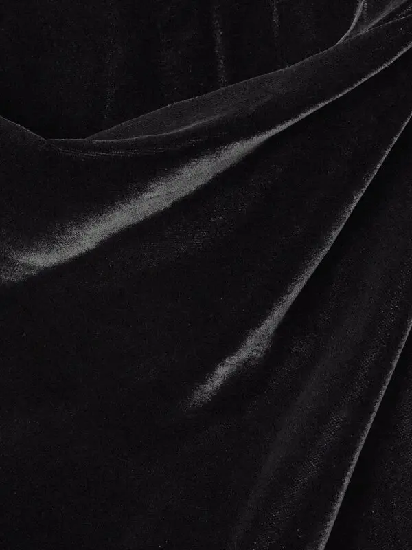 Etro Convertible Wrap-effect Velvet Midi Skirt