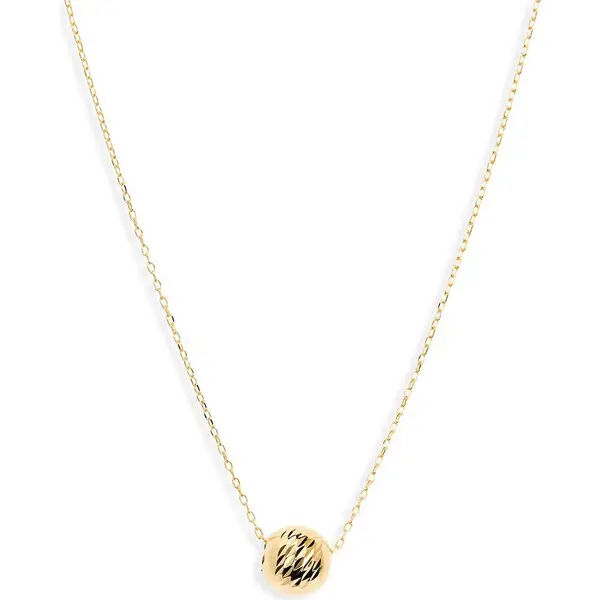 Bony Levy 14k Gold Sphere Pendant Necklace - 14k Yellow Gold