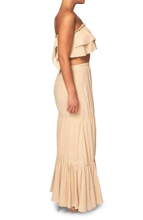 JLUXLABEL By The Sea Strapless Crop Top & Maxi Skirt Set