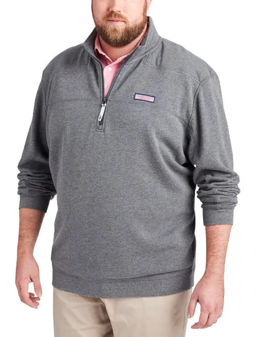 Vineyard Vines Big & Tall Collegiate Shep Pullover - Charcoal