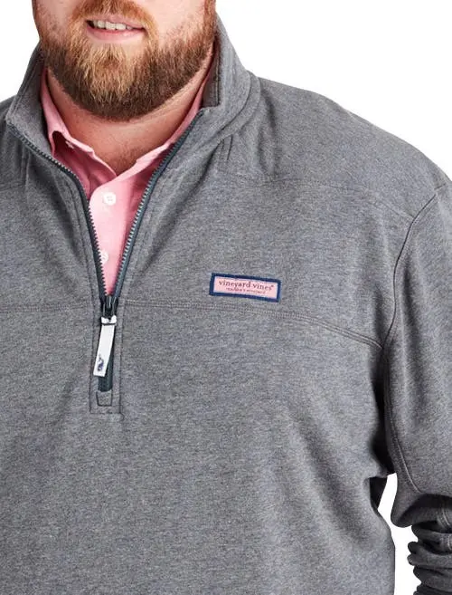 Vineyard Vines Big & Tall Collegiate Shep Pullover - Charcoal