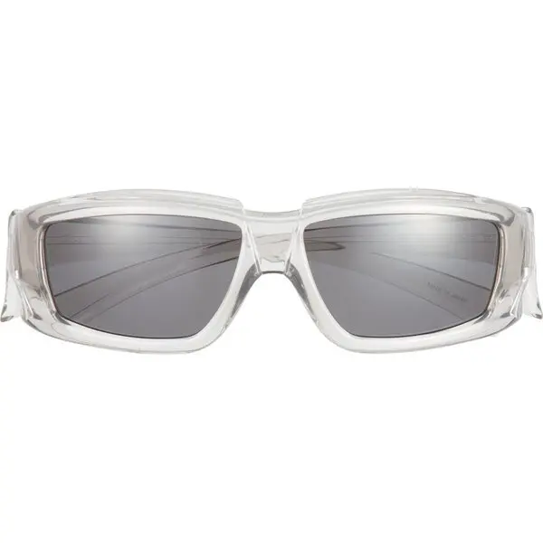 Rick Owens Rectangular Sunglasses - Trasp.temple/blk Lens