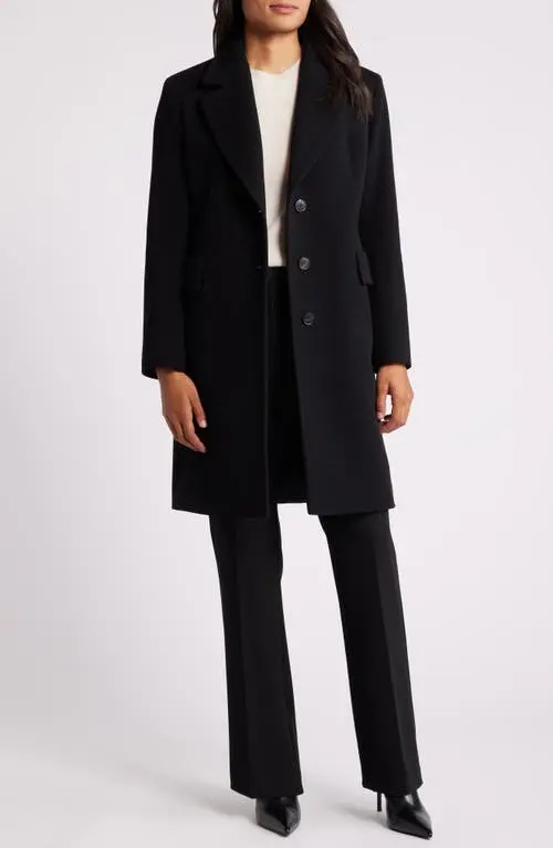 Fleurette Charlie Wool Coat - Black