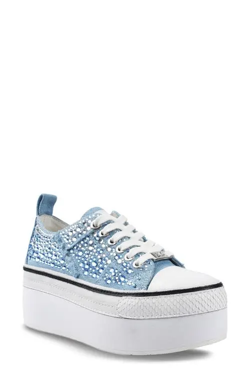 ZIGI Koralay-2 Embellished Platform Sneakers - Blue/ Multi