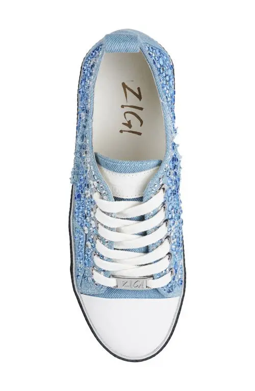 ZIGI Koralay-2 Embellished Platform Sneakers - Blue/ Multi