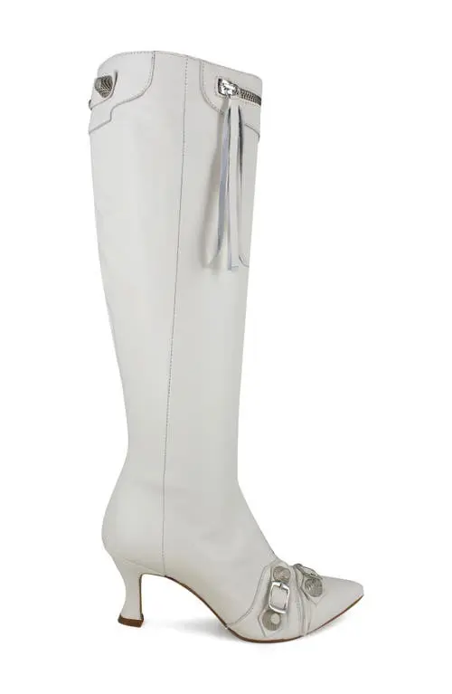 ZIGI Ivara Knee High Boots - Off White