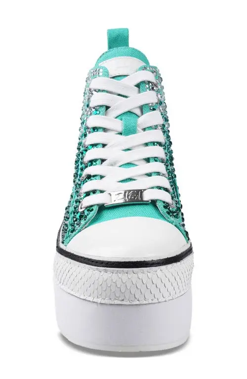 ZIGI Carmensa-2 Embellished High-top Sneakers - Green