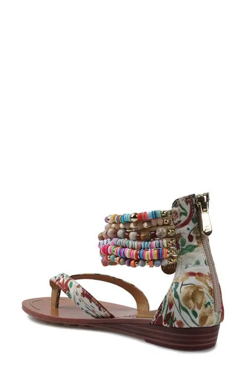 ZIGI Fabella Ankle Strap Sandal - Tan Multi Fabric