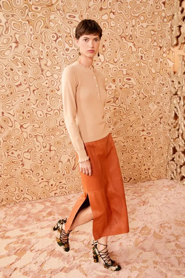 NWT Ulla Johnson 100% Cashmere Ribbed Hat- Camel Ulla Johnson Bronwyn Hat - Camel | Editorialist main image 3