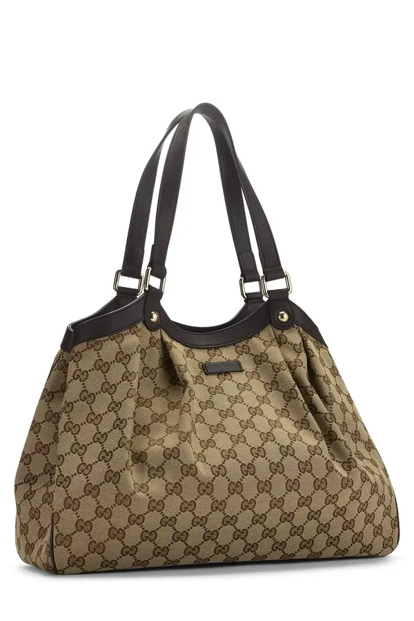 Gucci Original Gg Canvas Sukey Tote - Brown