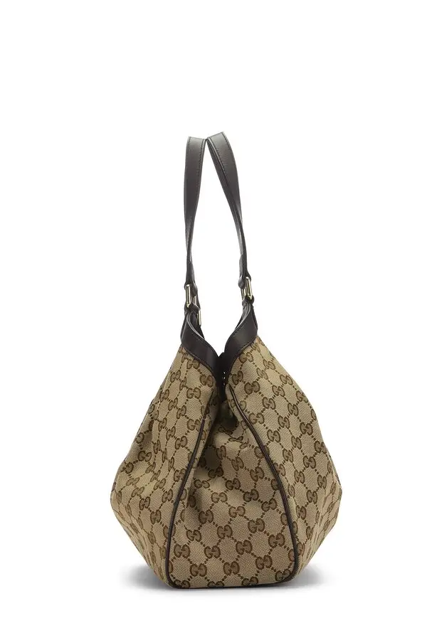 Gucci Original Gg Canvas Sukey Tote - Brown