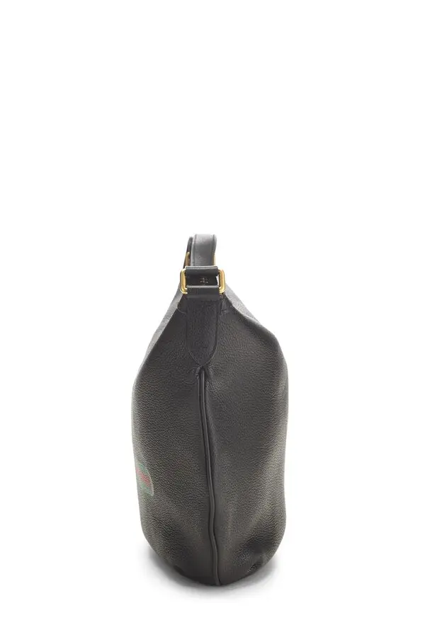 Gucci Leather Logo Printed Hobo Bag