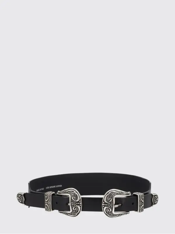 GOLDEN GOOSE Leather Belt - Black