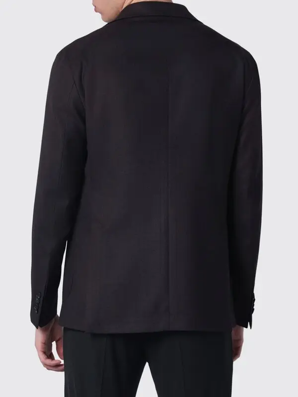 Tagliatore Single-breasted Notch Lapel Blazer - Dark