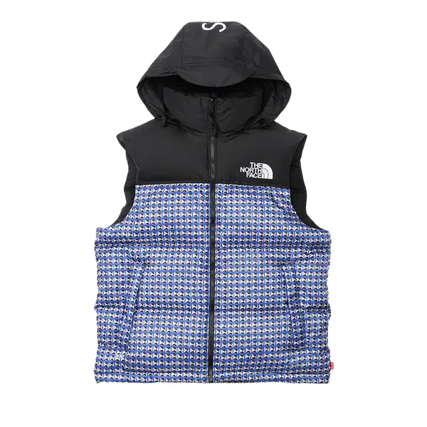 Supreme X The North Face Studded Nuptse Vest - Blue