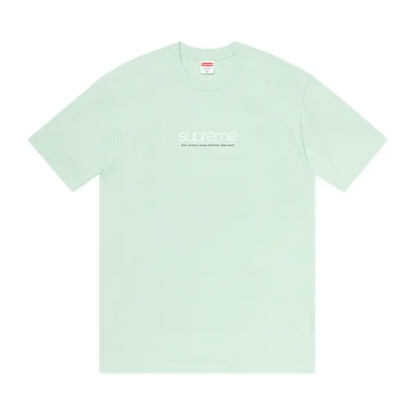 Supreme Five Boroughs Tee 'pale Aqua - Blue