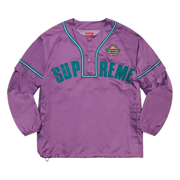 Supreme Snap-off Long-sleeve Baseball Top