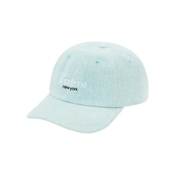 Supreme Classic Logo 6-panel Cap - Blue
