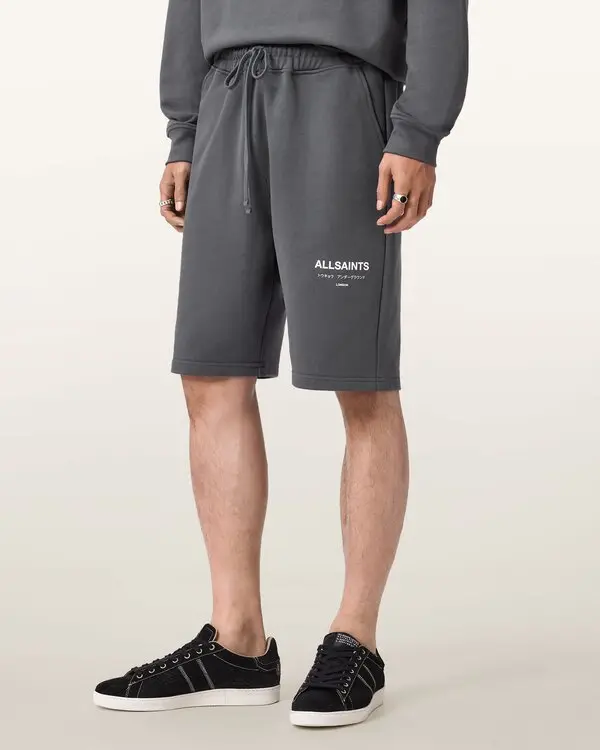 ALLSAINTS Underground Relaxed Fit Sweat Shorts - Dark Steel Blue