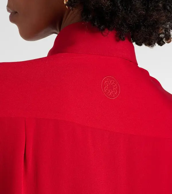 Elie Saab Tie-neck Blouse - Red
