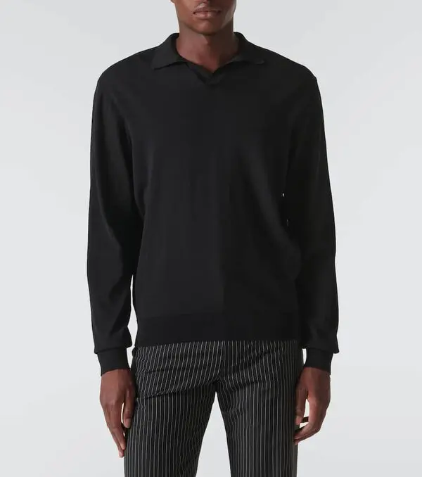 Rubinacci Amalfi Cotton Polo Shirt - Black