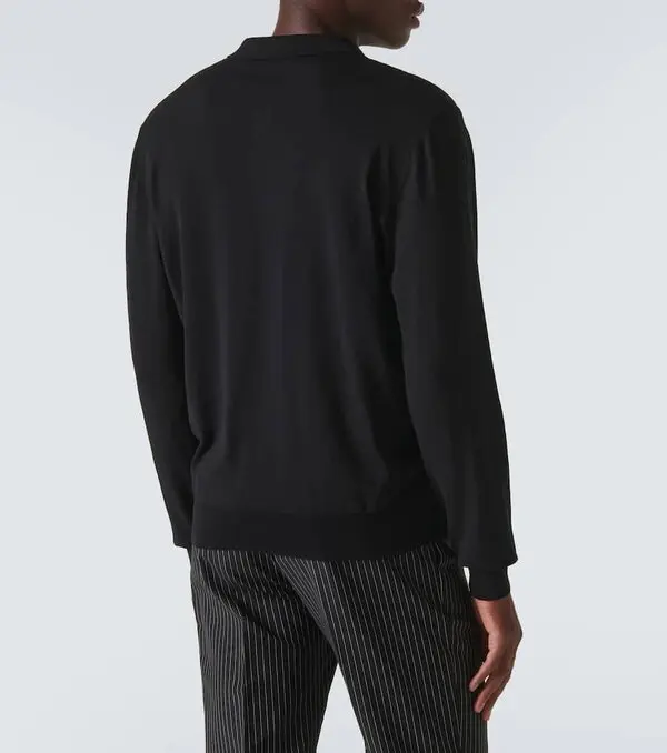 Rubinacci Amalfi Cotton Polo Shirt - Black