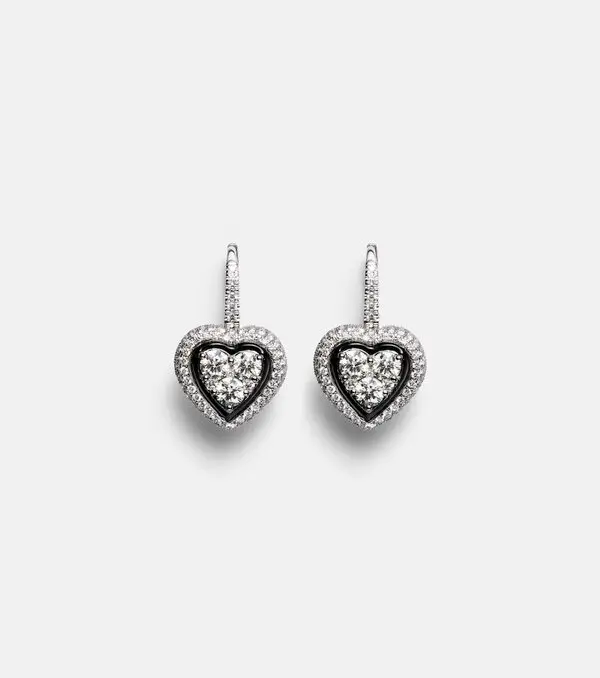 KAMYEN 18kt White Gold Diamond Earrings - Silver