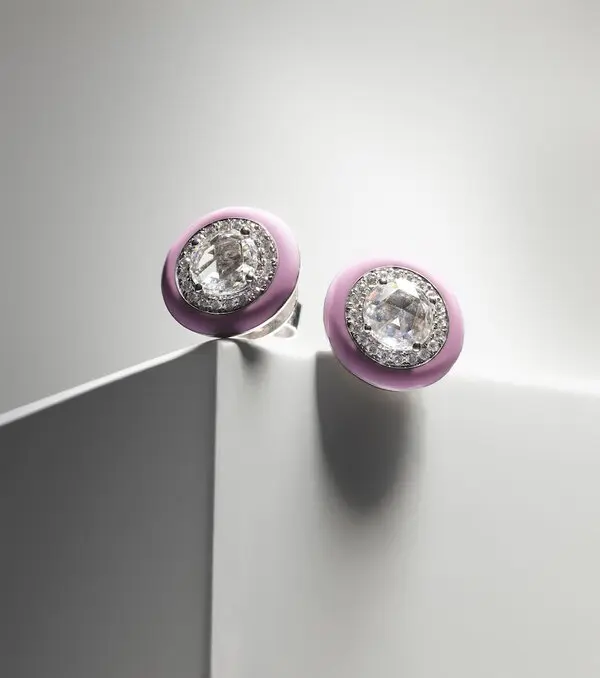 KAMYEN 18kt White Gold Diamond Earrings