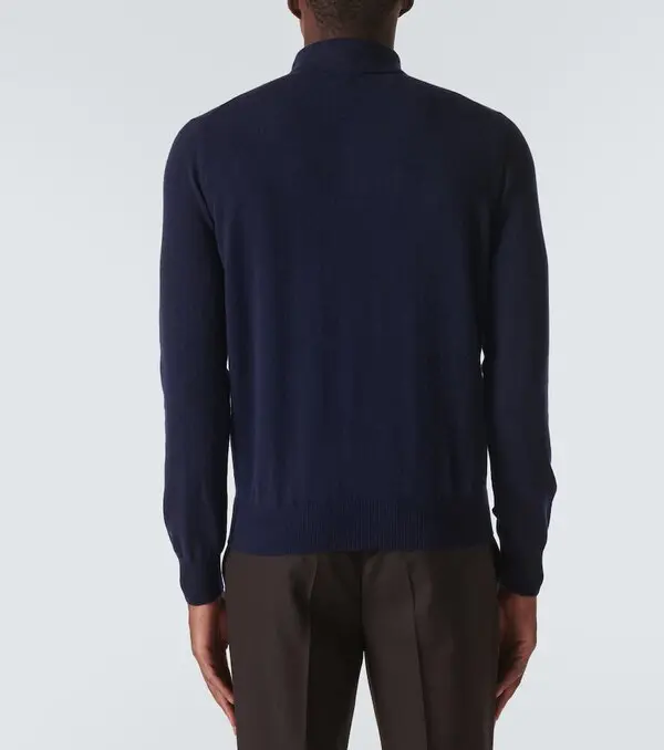 Rubinacci Cashmere Polo Shirt - Blue