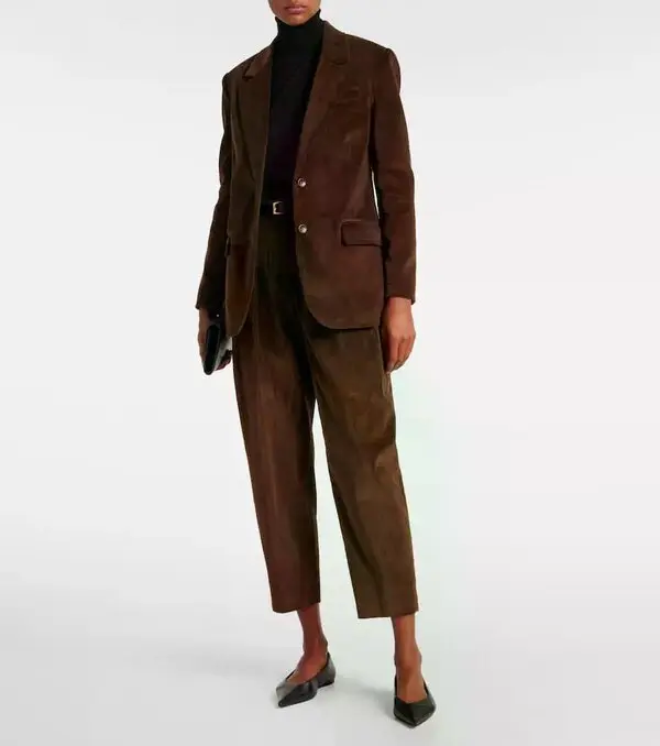 Altuzarra Jules Cotton Corduroy Blazer - Brown