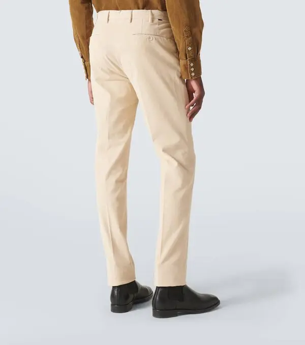 SLOWEAR Cotton Corduroy Slim Pants - Neutrals