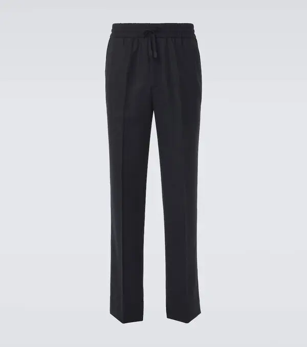 Brioni Asolo Straight Leg Wool Trousers