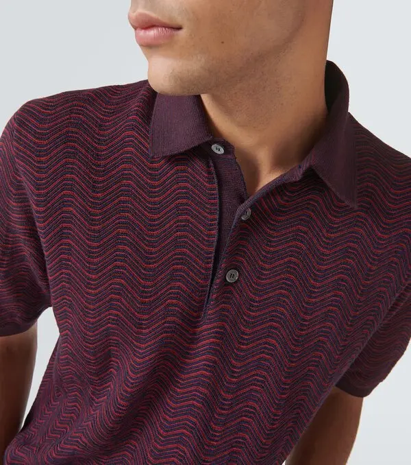 Missoni Zigzag Wool-blend Polo Shirt
