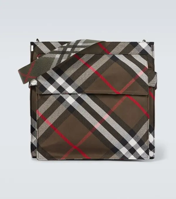 Burberry Check Medium Tote - Green