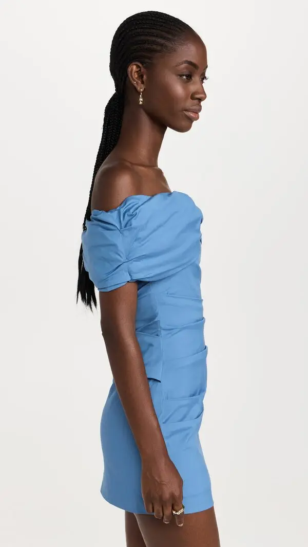 glitter one shoulder sheer mesh ruched party dress One Shoulder Ruched Split Mini Party Dress XF05706