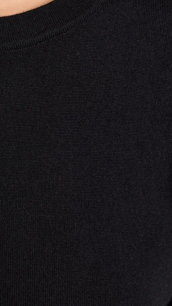 Rails Cotton Cashmere Crewneck Tee - Black