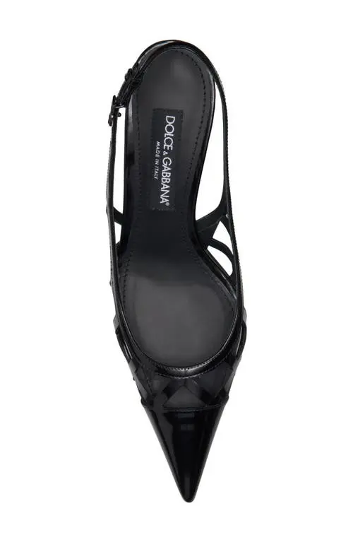 Dolce & Gabbana Lattice Slingback Pumps