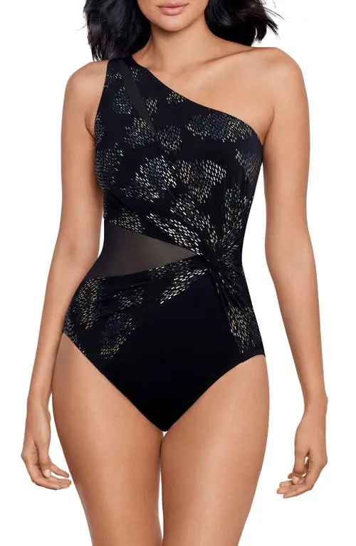 MIRACLESUIT® Iridium Minx One-shoulder One-piece Swimsuit - Blm