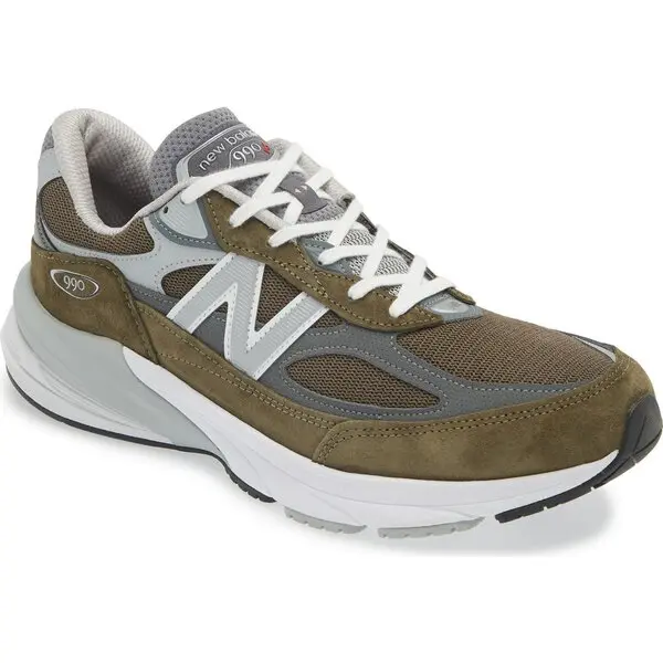 NEW BALANCE Made In Usa 990v6 Sneaker - Olive/grey